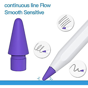 Tucana Replacement Pen Tips Compatible for iPad Pencil 1st & 2nd Generation (3-Pack) (Pink)