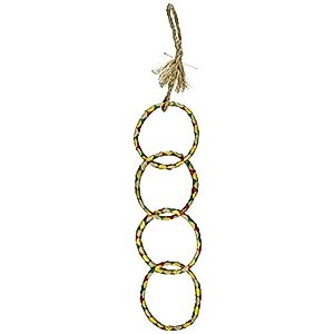 Planet Pleasures 4 Ring Chain 17" Small Bird Toy
