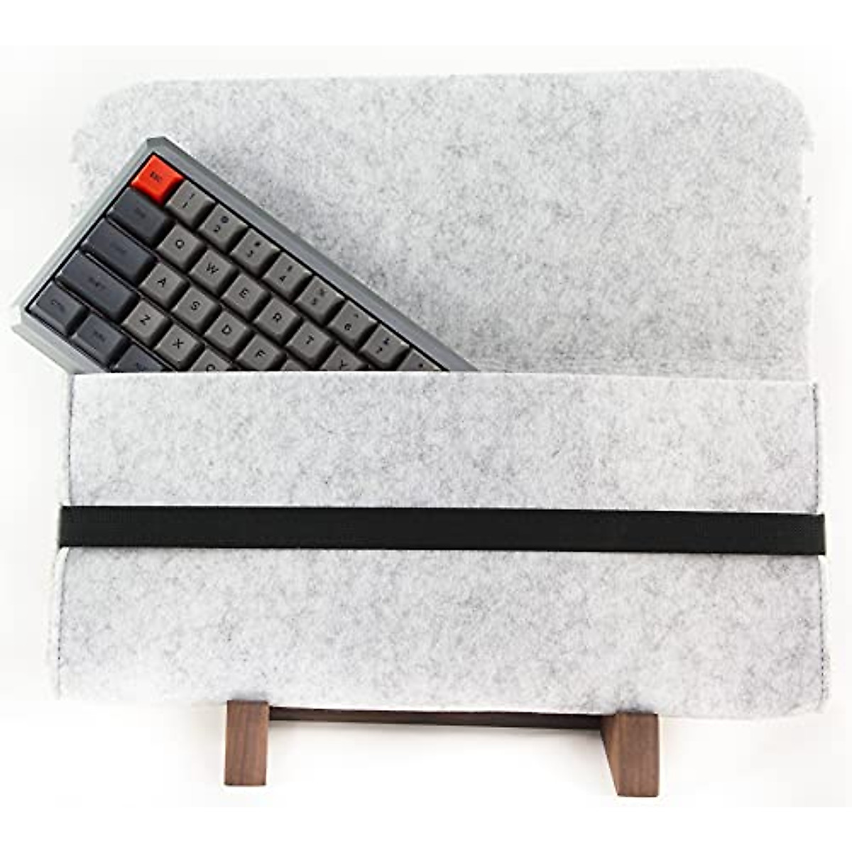 Clack Solid Aluminum Mechanical Keyboard - Cherry MX Brown Switches - Hot swappable - GK64, Grey