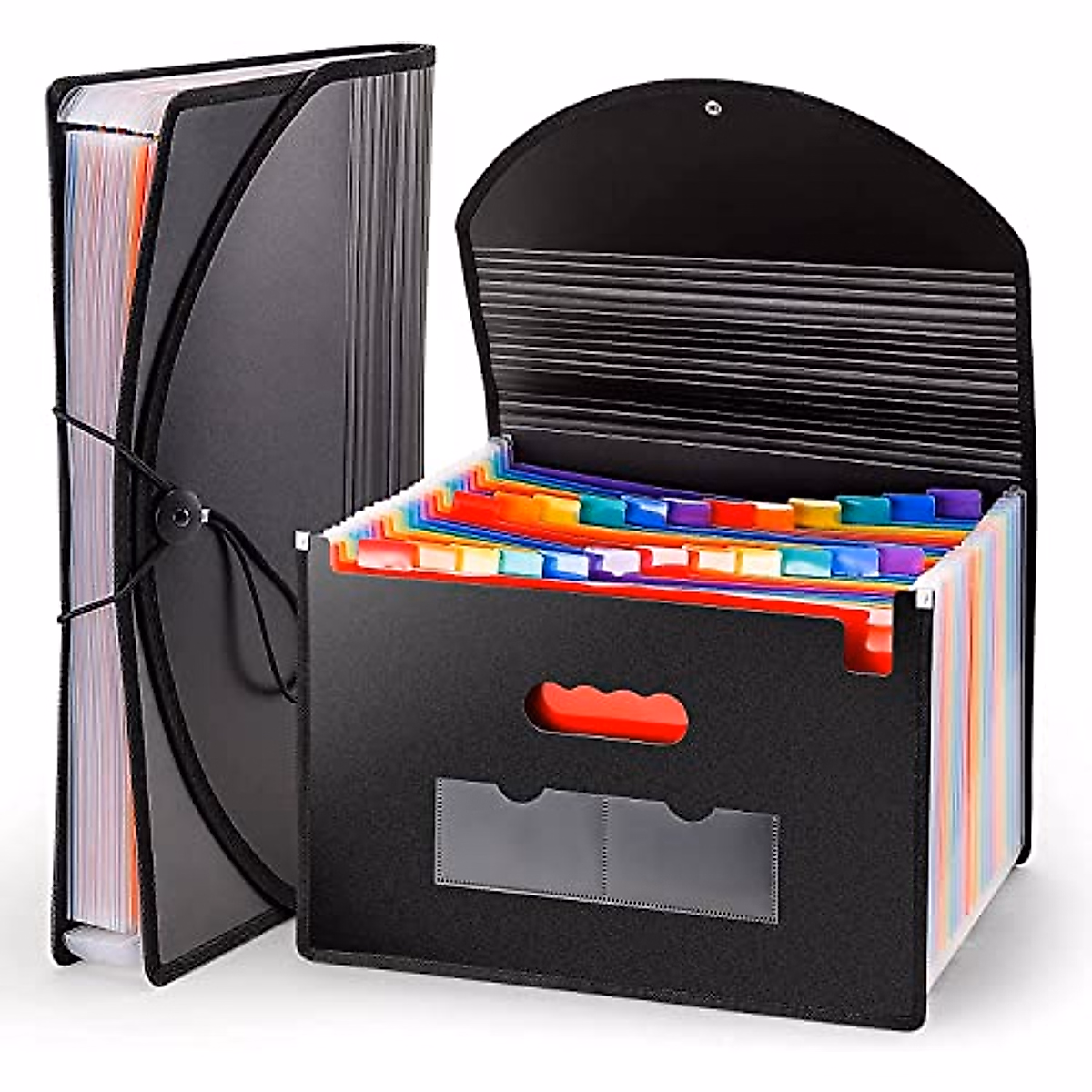 Large Accordion File Organizer, 24 Pockets Legal File Folder, Expanding File Folder for Legal/Letter/A4 Size Papers, Receipt, Bills, Important Documents