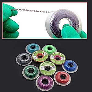 RZJZGZ 10 Pcs Dental Orthodontic Elastic Chain Power Chains Brace Orthodontic Spool Elastic Rubber Band(4.5M/PACK) (Short)