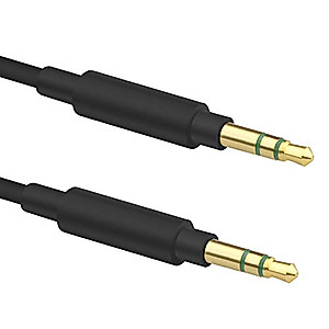 Geekria QuickFit Audio Cable Compatible with Master & Dynamic MG20, V-Moda, TREBLAB, SMS Audio, Koss, HiFiMAN, Grado, Ghostek Cable, 3.5mm Aux Replacement Stereo Cord (4 ft/1.2 m)