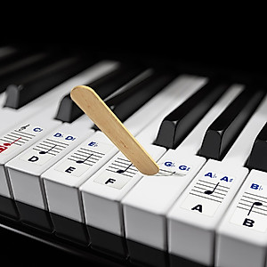 Piano Stickers for Keys – Removable w/Double Layer Coating for 49/61 / 76/88 Keyboards