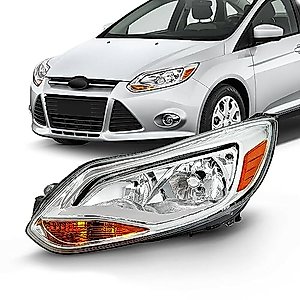 HH Building Headlight Left Driver Side Clear Lens Chrome Housing Halogen Type BM5Z13008M 5_HD-JH-FFOC12-L BM5Z13008K
