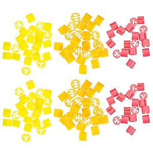 300pcs Clothing Tag Buckle Hanger Tags Plastic Number Tag Size Markers Size Tag Hanger Markers Clothing Size Circle Rings Hangers Tags Marker Size Display Circles Plastic Ring