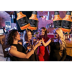 4PCS Whisky Bottle Balloons Foil Aluminum Happy Birthday Party Balloon Decorations Bridal Shower for Woman Man Party Supplies