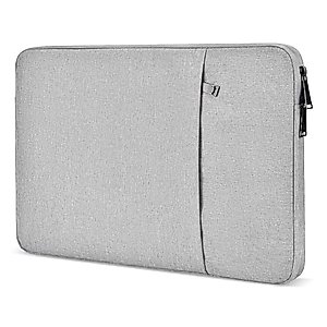14 inch Laptop Sleeve Case for HP Lenovo Dell ASUS Acer Chromebook 14, HP Stream 14, Dell XPS 15, Inspiron 14, Lenovo ideapad 14, Asus Zenbook 14, Razer Blade 15 Water-Resistant Computer Bag -Grey