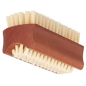 Redecker Natural Pig Bristle Nail Brush with Oiled Pearwood Handle, 3-3/4-Inches