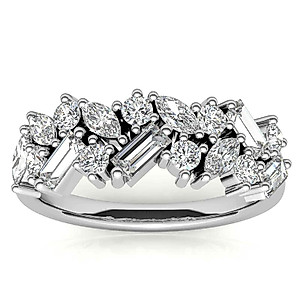 Love Band 2.00 CT Moissanite Matching Comfort Fit Band Colorless Moissanite Engagement Ring Wedding Band Silver Solitaire Vintage Antique Anniversary Diamond Moissanite Band Promise Gifts (4)