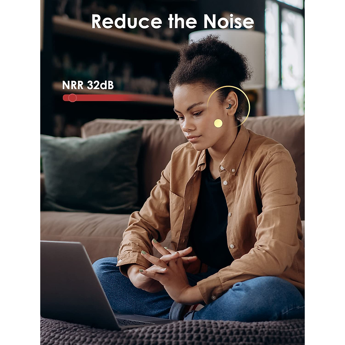 Vikela Sleeping Earplugs, Small Ear Plugs, Soft Earplugs for Sleep Snoring, Silicone Earplugs, Concert Earplugs, 2 Count (Pack of 1)