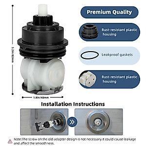 RP46463 Delta Cartridge for Delta Monitor 17 Series (2006-Present), Delta RP46463 Cartridge Replacement, RP46463 Delta Shower Cartridge Fits for Delta Dual Function Bath Tub and Shower Faucet Valve