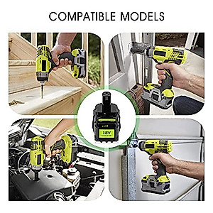 【Upgrade!】 CaliHutt 18V 9.0Ah Replace Battery for Ryobi ONE+ Plus 18V Battery High Capacity 18V Lithium-Ion Battery P102 P104 P105 P106 P108 P107 P109 for Cordless Power Tools