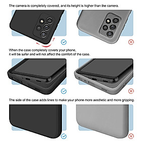 Vanjua [2 Pack] for Samsung Galaxy A52 Case, Galaxy A52s 5G Case, Stylish Silicone Slim Full-Body Protective Cover for Galaxy A52 / A52s Phone Case (Black+Dark Green)