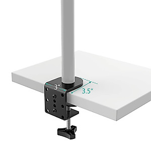 WALI C-Clamp Base Stand Mounting Accessory for WALI Monitor Mount Workstation System (C-CLAMP), Black