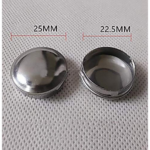 Pipe Hole Plug Stainless Steel External Diameter 25MM Pipe Cover Cap Quick Seal Internal Diameter 22.5mm 50pcs
