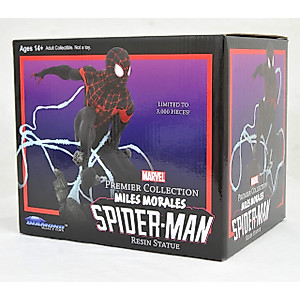 Marvel Premier Collection: Mile Morales Spider-Man Statue, Multicolor, 9 inches