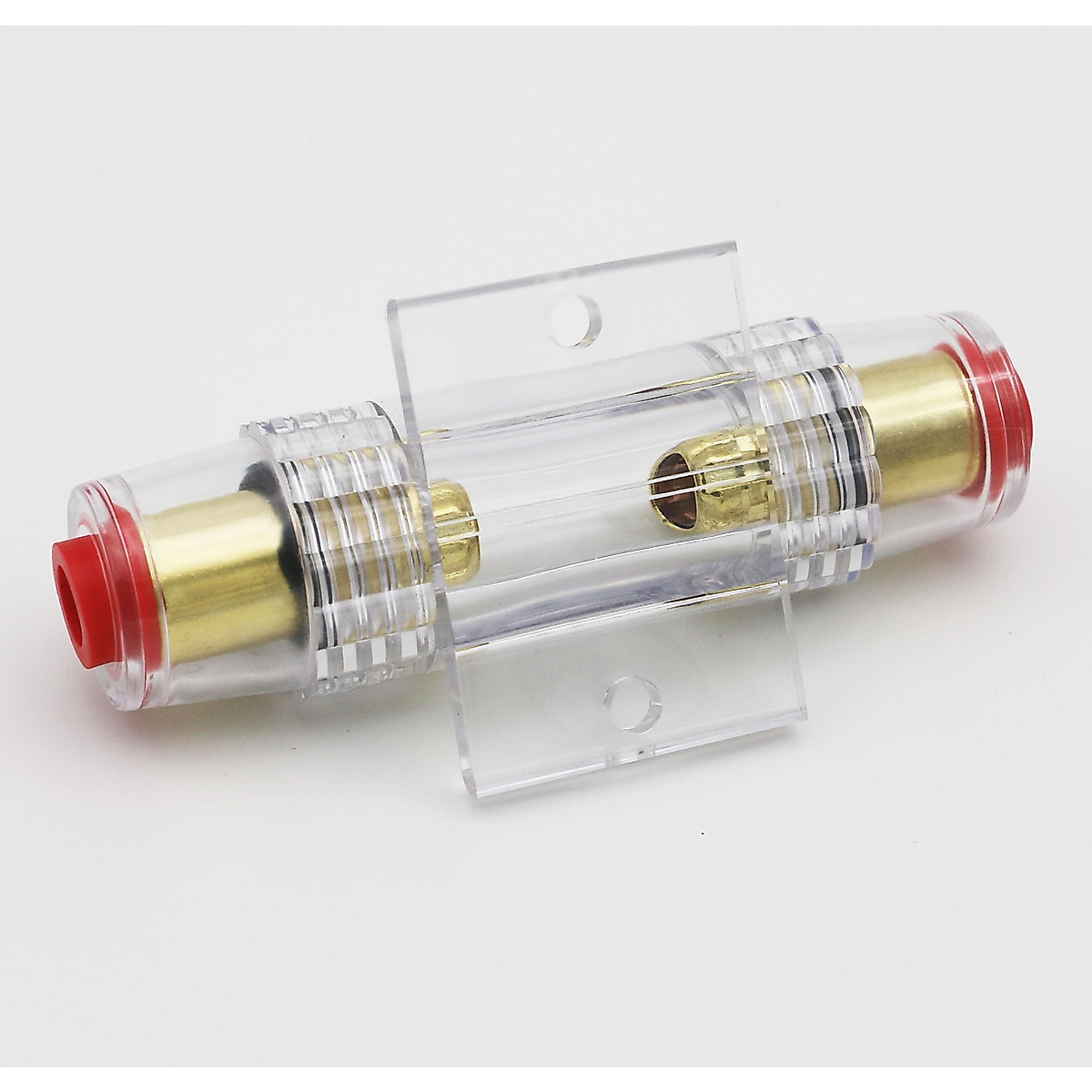 Carviya in-line AGU Fuse Holder for 4-10 Gauge AWG Wire / 6 Gauge & 8 Gauge/with Two 100A AGU Fuses for Car Audio/Alarm/Amplifier/Compressors/Auto Parts/Automotive/Marine/Industrial (100Amp, 1 Pack)