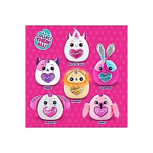 Rainbocorns Eggzania Surprise Mania Series 1 (Bunny) by ZURU, Collectible Plush Stuffed Animal, Surprise Eggs, 5 Mini Eggs, Stickers, DIY Jewelry, Slime, Ages 3+ for Girls, Children