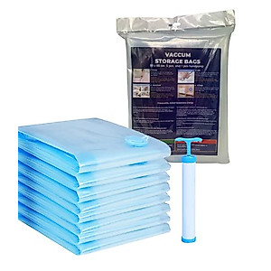 5 Pack Vacuum Storage Bags, Space Saver Bags (5 Jumbo), Large