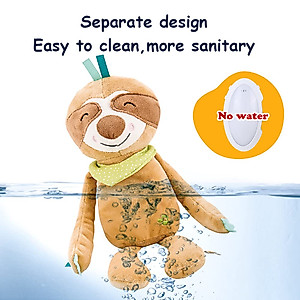 Konig Kids Baby Sleep Soothers, Baby Sleep Aid Plush Toy with Auto Power Off Timer, Night Light Projector, 10 Soothing Lullabies, White Noise Machine