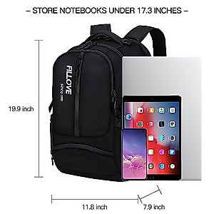 FILLOVE Laptop Backpack, Friendly Durable Travel Backpack with USB Port,Water Resistant Computer Bag Travel Business Backpack for 17 inch Laptop