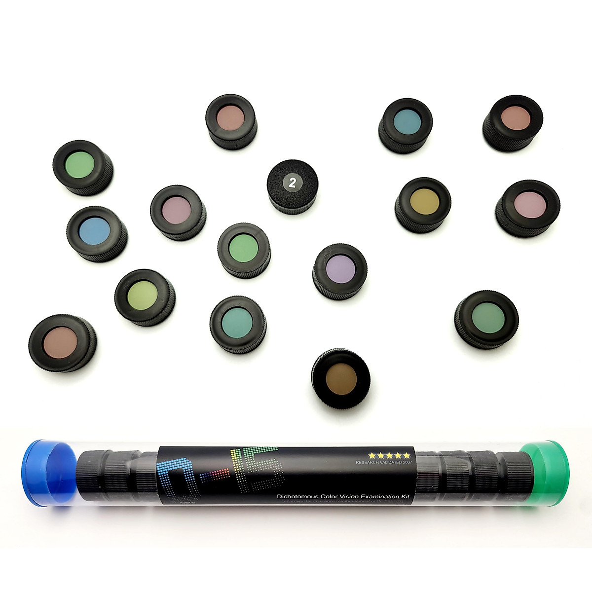 AOSA D-15 Color Vision Test/Examination Kit for Color Deficiency; Farnsworth Munsell