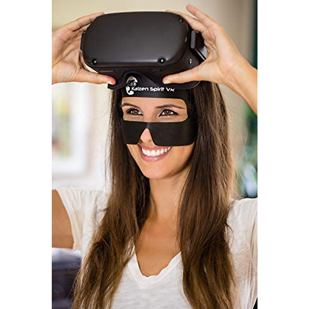 Kaizen Spirit VR [100 Count Disposable VR Covers, VR Disposable Face Mask, VR Mask, VR Face Mask, Sanitary Masks, VR Mask Disposable, Virtual Reality Facemask, VR Disposable Cover, VR Sanitary Mask