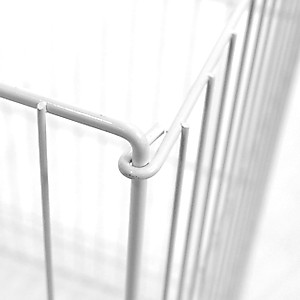 White Wire Dump Bin - 18" X 18" X 30"