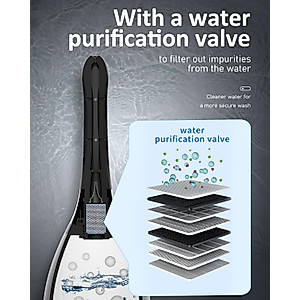 Enema Douche Anti Back-Flow, Amal Douche Connected to Shower Hole,Enema Bulb with 7 Spouts, Reusable Enima Vaginal Cleaner kit for Men Women