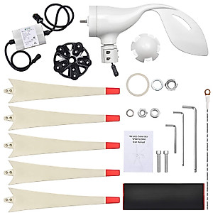 Nature's Generator Platinum WE System 1800W Solar & Wind Powered Pure Sine Wave Off-Grid Generator + 1200Wh Power Pod (1920Wh total) + 3 of 100W Solar Panels + Wind Turbine for Day and Night Use