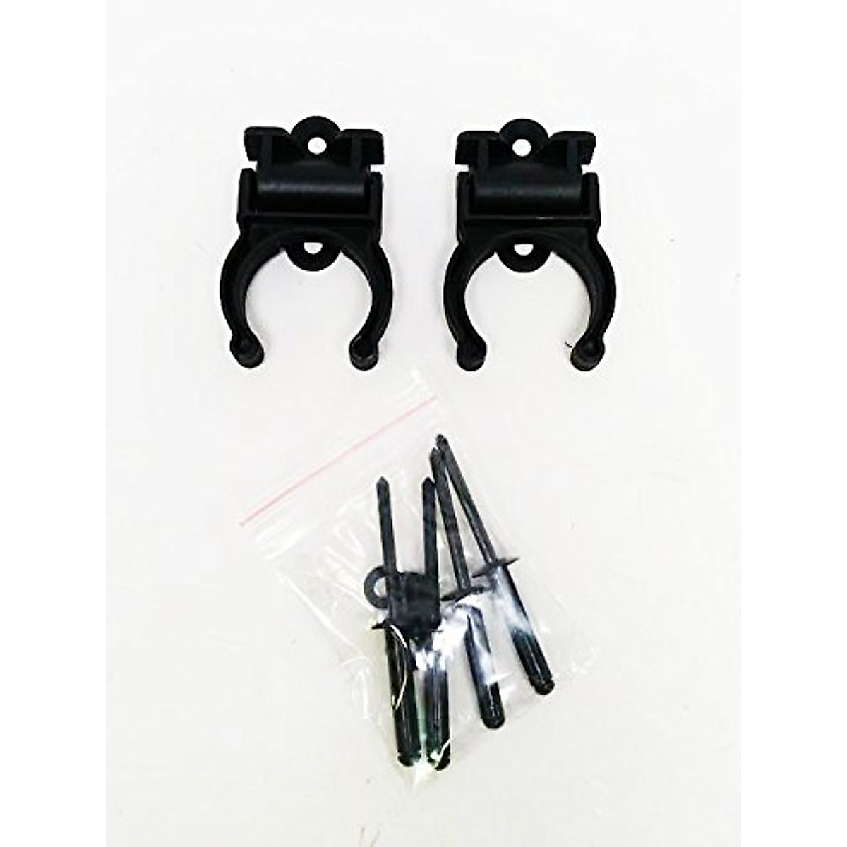 Pactrade Marine 2 Sets Boat Canoe Kayak Pairs of Black Folding Paddle Clip Kit