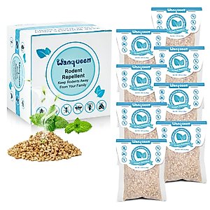 8 Pack Natural Mouse Repellent Pouches Peppermint Oil to Repel Mice and Rats, Rodent Repellent Pest Control Pouches Mice Repellent for House Mouse Deterrent Indoor