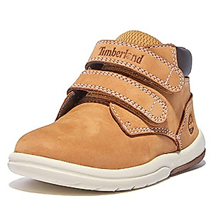 Timberland Baby Toddle Tracks Hook-and-Loop Bootie, Wheat Nubuck, 5.5 US Unisex Infant