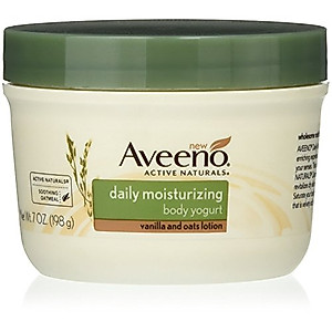 Aveeno Active Naturals Daily Moisturizing Body Yogurt Moisturizer, Vanilla And Oats, 7oz,