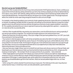 Tiffen 82VND 82 Millimeter Variable ND Filter