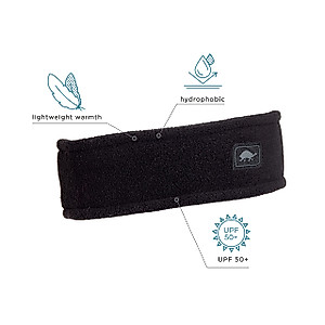 Turtle Fur Chelonia 150 Classic Fleece Double-Layer Headband, Black