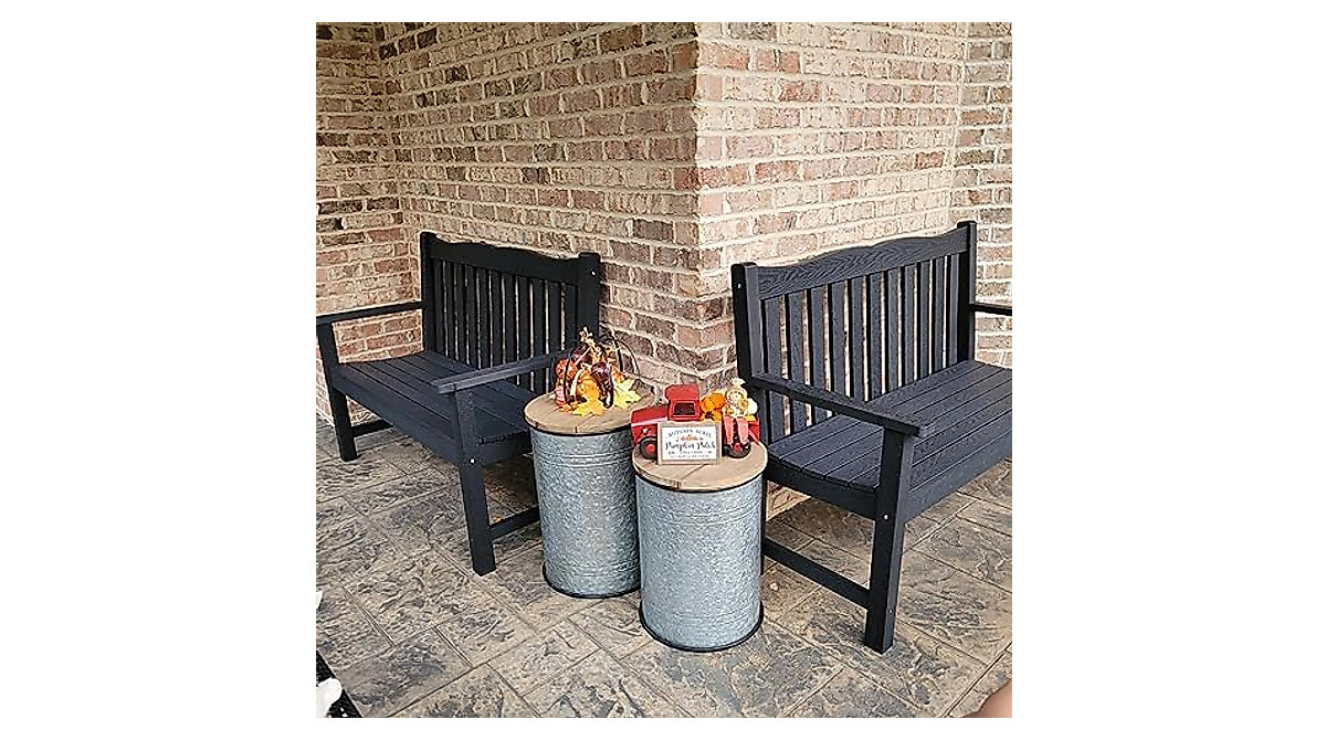 Stoog Outdoor Bench - All-Weather 2-Person Garden Bench