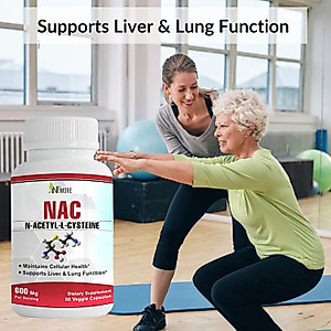 N'More N-Acetyl-Cysteine (NAC) 600 Mg 60 Veggie Capsules Non-GMO, Gluten Free
