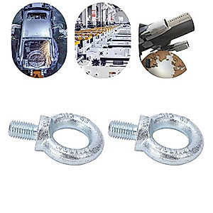 Lifting Ring Bolts, 2PCS Eyebolt Screws Large Bearing Capacity with Deep Thread for Marine for Machinery Devices(M20)