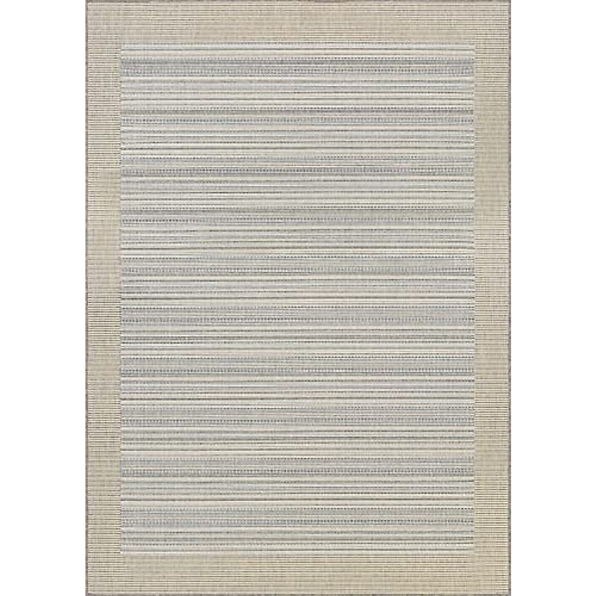Couristan Monaco Indoor/Outdoor Area Rug for Patios, Decks, Kitchens, and Laundry Rooms, All-Weather, Pet-Friendly and Easy to Clean, Bowline Pattern in Cocoa Natural-Ivory, 5'3" x 7'6"