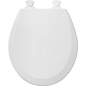 BEMIS 500EC 390 Toilet Seat with Fluidmaster 7115 Replacement Toilet Bolt Caps