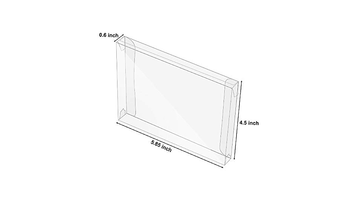 Clear Plastic Crystal Boxes - 100 Pack for Gift & Photo Storage