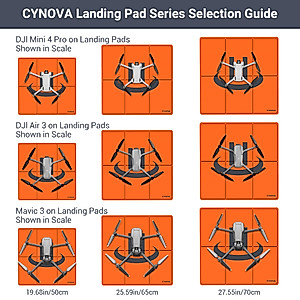 CYNOVA Drone Landing Pad Weighted for DJI AIR 3,Universal Waterproof Portable Landing Mat for DJI Mini 3 Pro/DJI Air 2s / DJI Drone Mini 2 / DJI Mini 4K / FPV Avata/Drone Accessories(65cm/25inch)
