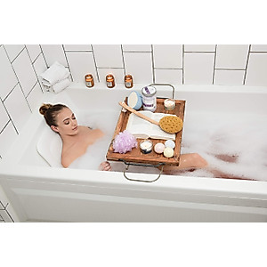 Premium Full Body Bath Pillow - Comfortable, Durable Bathtub Cushion for Relaxation, Spa-Like Experience, Pain Relief, Luxurious Plush Comfort, Quick Drying