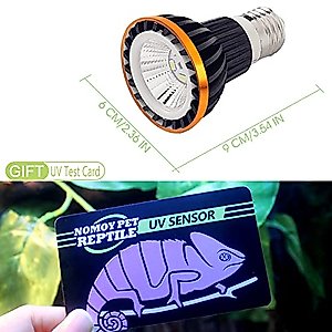 UVA UVB Reptile Light Bulb - Full Spectrum LED UVB Sun Lamp for Reptile and Amphibian Turtle Use (4W 5.0)