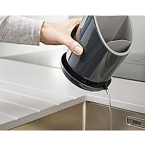 Joseph Joseph Dock Cutlery Drainer and Organizer, Dark Grey/Grey