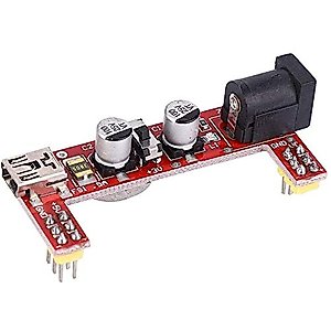 ZYM119 B10 2 Channel 5/3.3V Red Bread Board Power Module Input 6.5~12V DC, for Industrial Electronic Components (excluding Breadboard) Spot Steuermodul Circuit Board