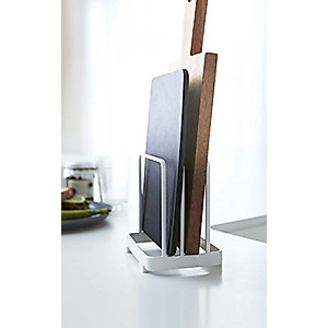 Yamazaki Home Plate Cutting Board Stand – Kitchen Storage Rack Holder Organizer