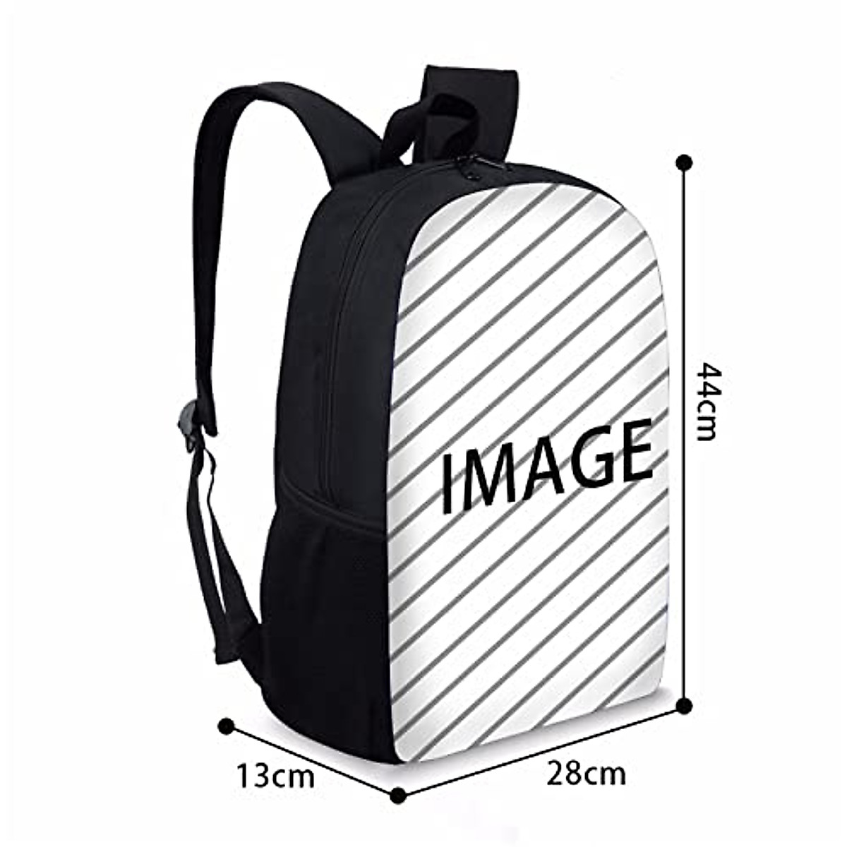 INSTANTARTS Cool Cartoon Avocado Print Kids Backpacks Full Set of 3 School Supplies Bookbags Adjustable Shoulder Strap Schoolbags Lunch Bag Pencil Holders