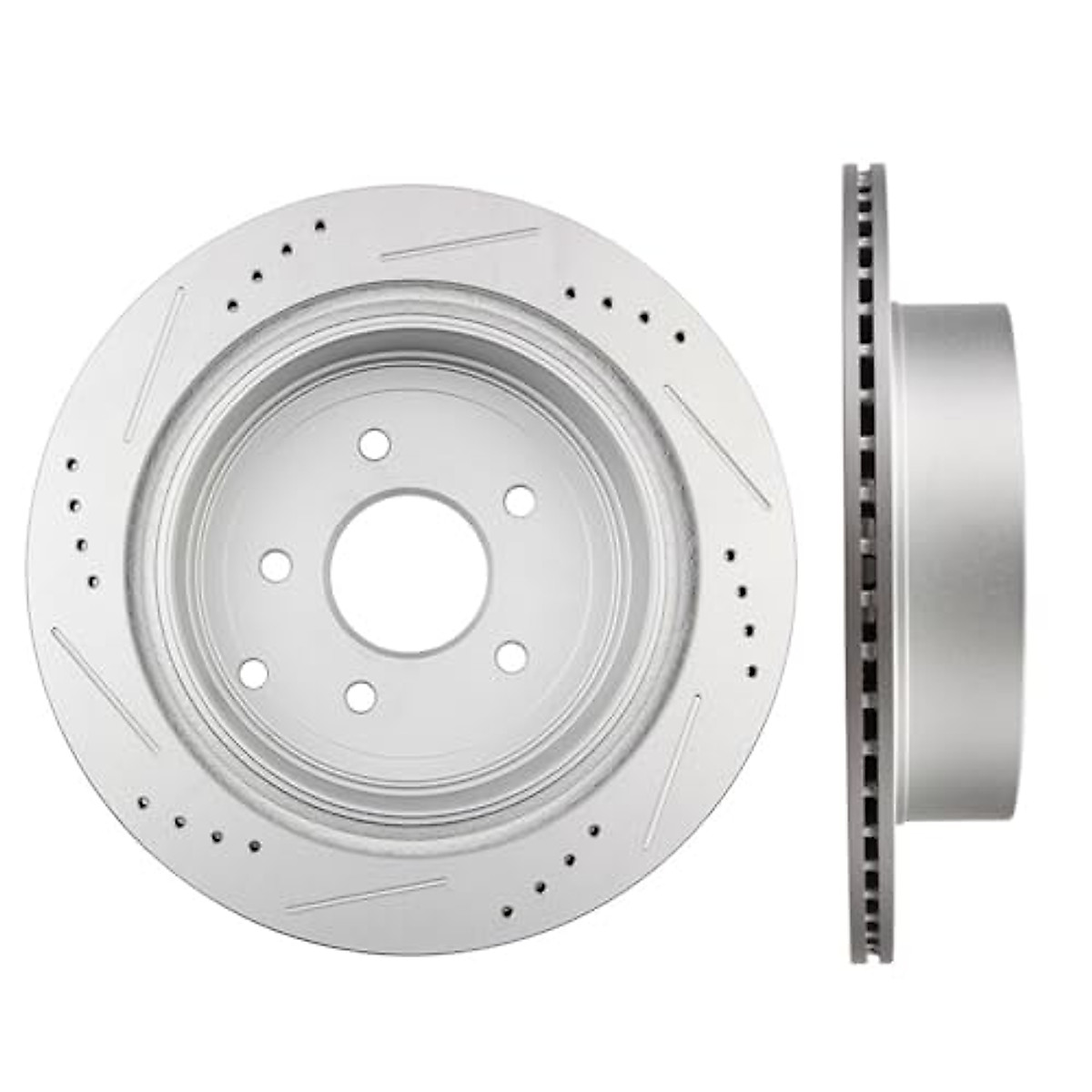 ALEGE Rear 2Pcs Brake Rotors Fit for Nissan for Quest Mini Passenger Van 2004-2009 2011-2017 for Nissan for Pathfinder Sport Utility 2013-2017